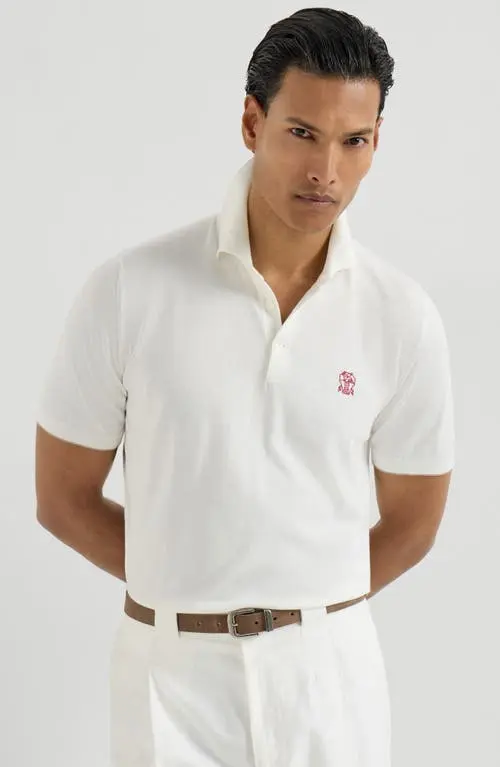 Brunello Cucinelli Lightweight Knit Polo - Panama