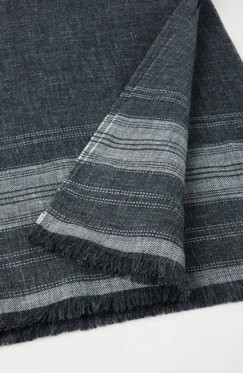 Brunello Cucinelli Linen Scarf - Anthracite