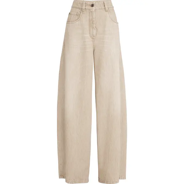 Brunello Cucinelli Authentic Denim Trousers - Beige