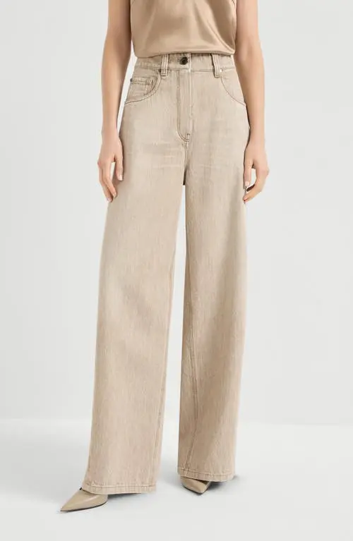 Brunello Cucinelli Authentic Denim Trousers - Beige
