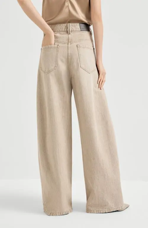 Brunello Cucinelli Authentic Denim Trousers - Beige