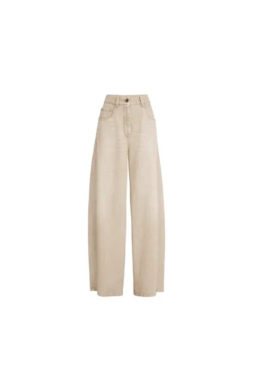 Brunello Cucinelli Authentic Denim Trousers - Beige