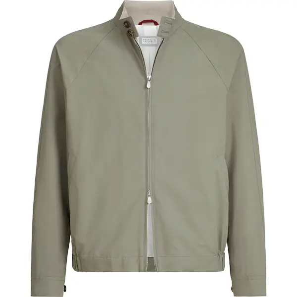 Brunello Cucinelli Gabardine Outerwear Jacket - Khaki