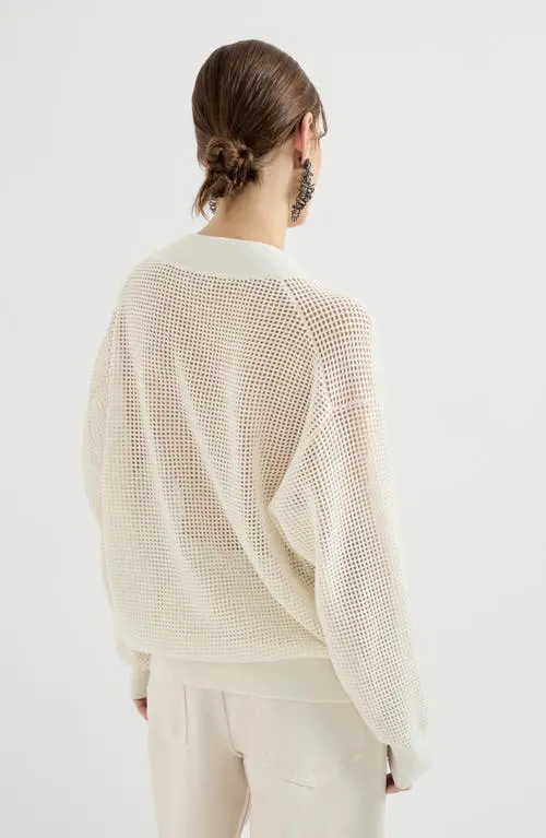 Brunello Cucinelli Cashmere Net Sweater - Panama