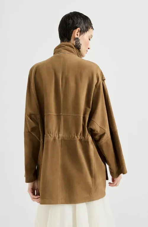 Brunello Cucinelli Suede Safari Jacket