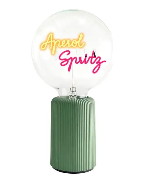 MITB Aperol Spritz Portable Table Lamp - Olive