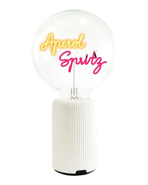 MITB Aperol Spritz Portable Table Lamp - White