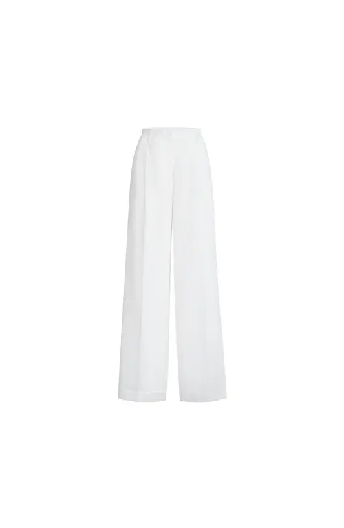 Brunello Cucinelli Cotton Organza Trousers - White