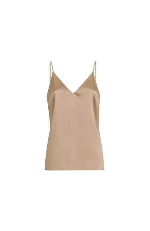 Brunello Cucinelli Stretch Silk Satin Camisole - Beige