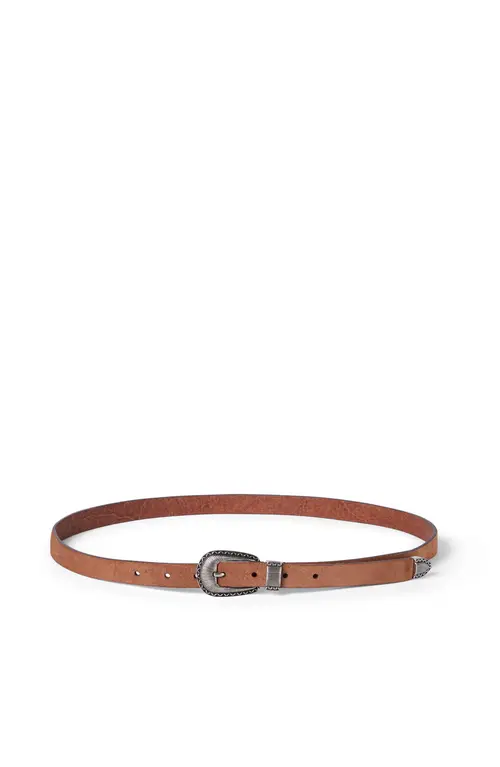 Brunello Cucinelli Reversible Leather Belt - Rust Brown