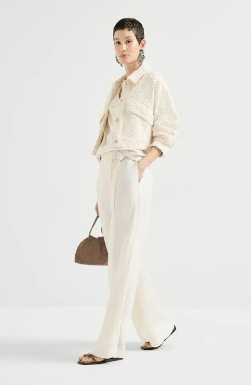 Brunello Cucinelli Sartorial Wrap Trousers - Ivory