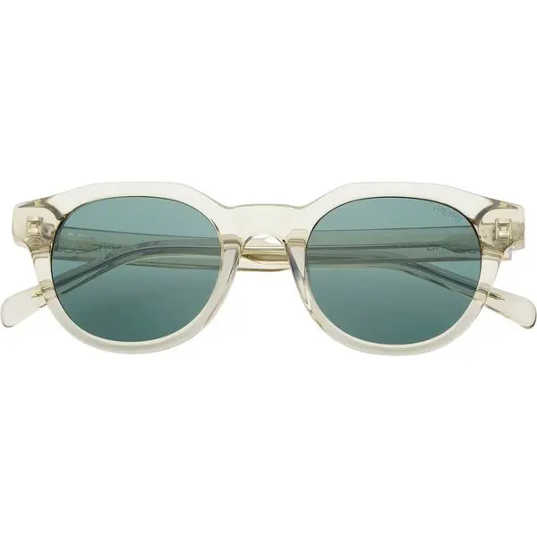 FREYRS EYEWEAR Cameron Round Frame Sunglasses - Crystal Gray
