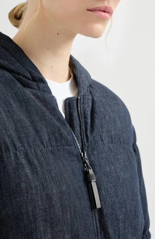 Brunello Cucinelli Effect Twill Down Jacket