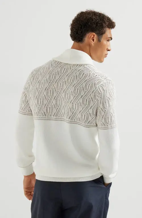 Brunello Cucinelli Jacquard Cotton Cardigan