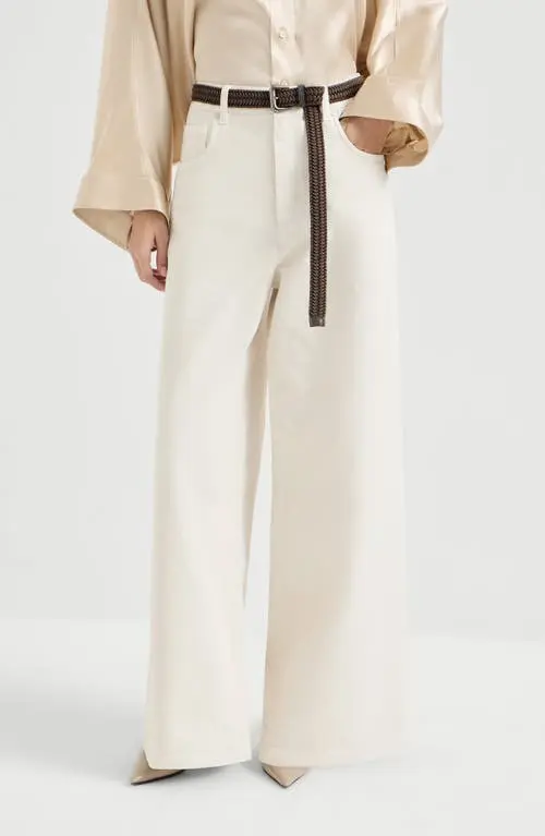 Brunello Cucinelli Relaxed Trousers - Chalk