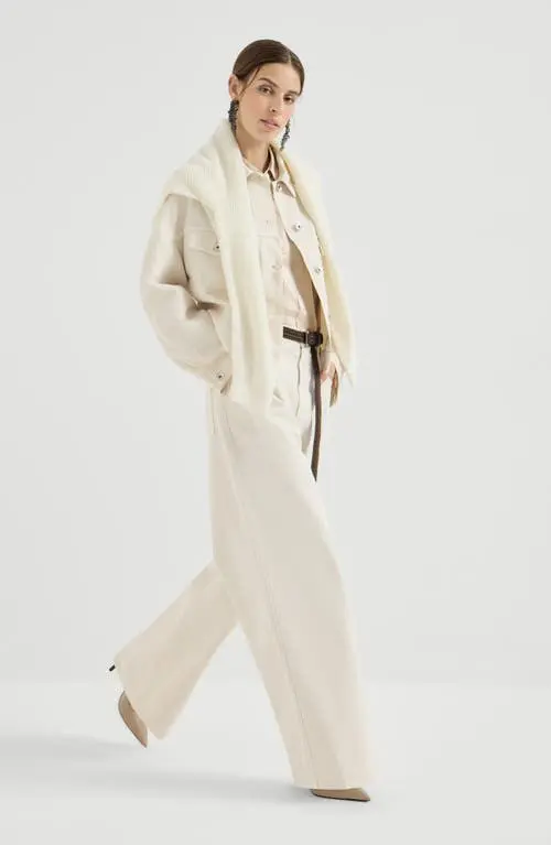 Brunello Cucinelli Relaxed Trousers - Chalk