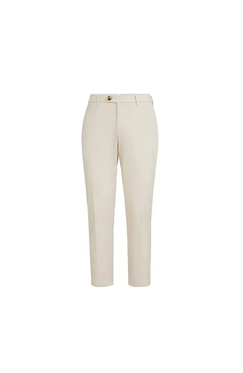 Brunello Cucinelli Comfort Gabardine Trousers - Light Brown