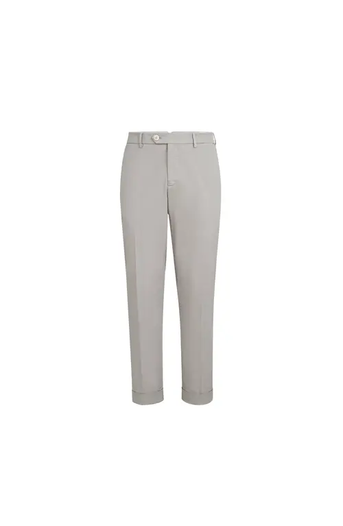Brunello Cucinelli Comfort Gabardine Trousers - Light Grey