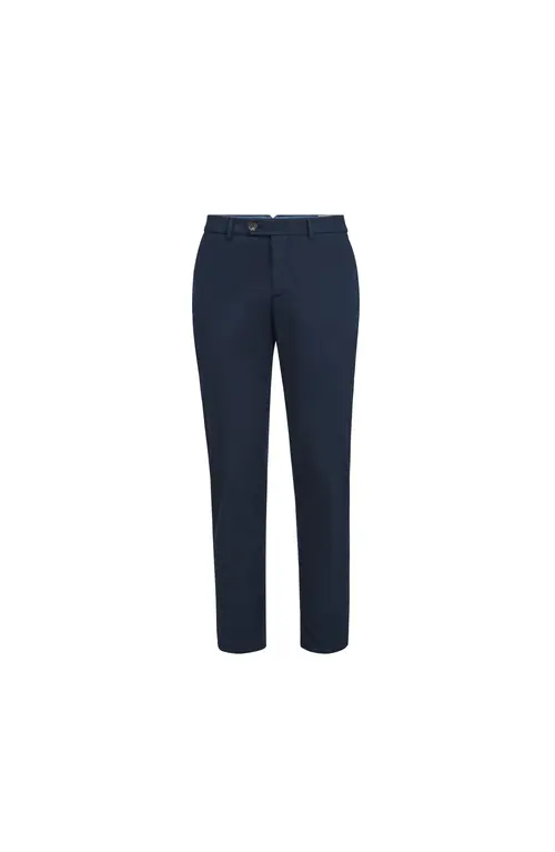 Brunello Cucinelli Comfort Gabardine Trousers - Navy Blue