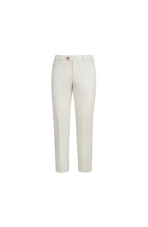 Brunello Cucinelli Comfort Gabardine Trousers - Off-white