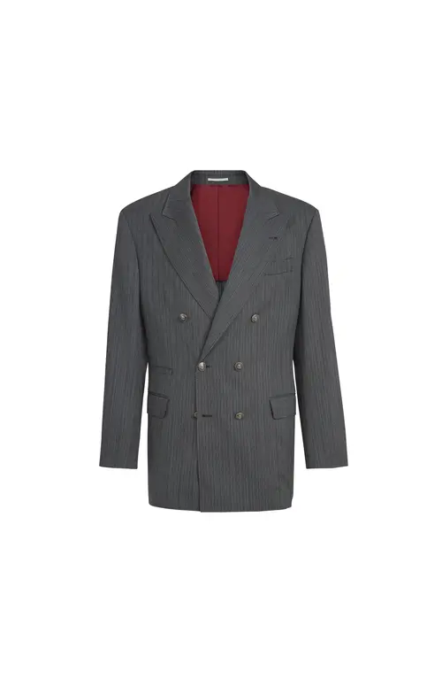 Brunello Cucinelli Virgin Wool Blazer - Dark Grey