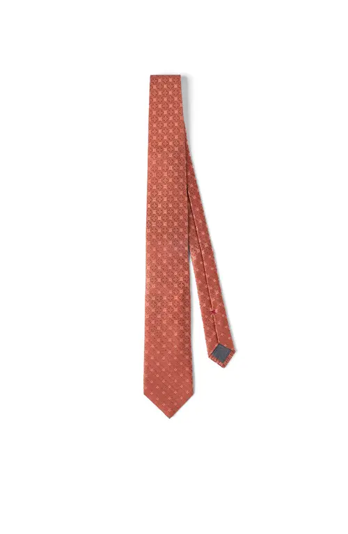 Brunello Cucinelli Patterned Silk Standard Necktie - Apricot