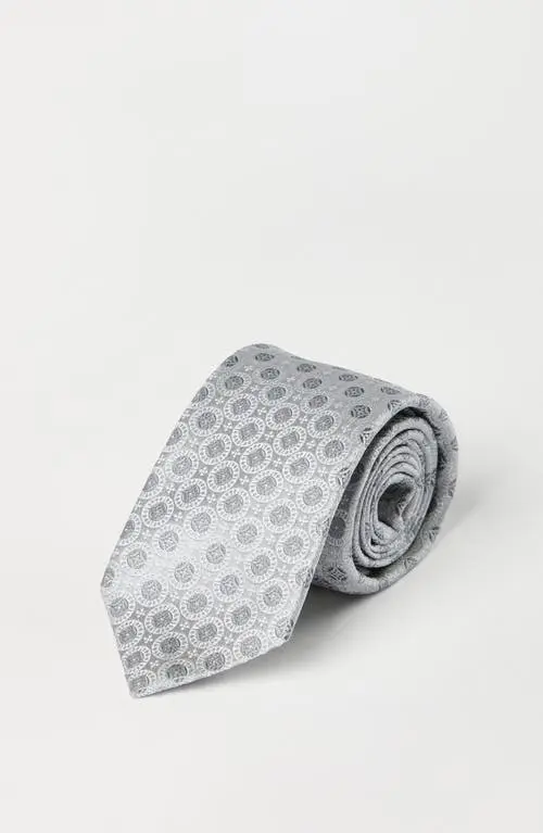 Brunello Cucinelli Silk Neck Tie - Light Grey