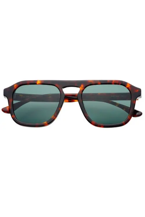 FREYRS EYEWEAR Addison Aviator Sunglasses - Tortoise/g15