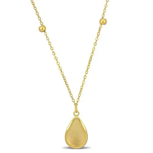 JULIANNA B. Teardrop Station Necklace 14k Gold - 14k Yellow Gold
