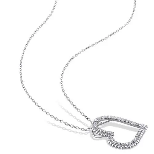 JULIANNA B. Diamond Heart Pendant Necklace