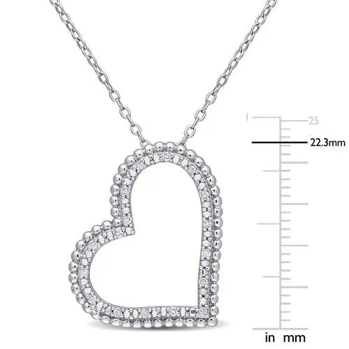 JULIANNA B. Diamond Heart Pendant Necklace
