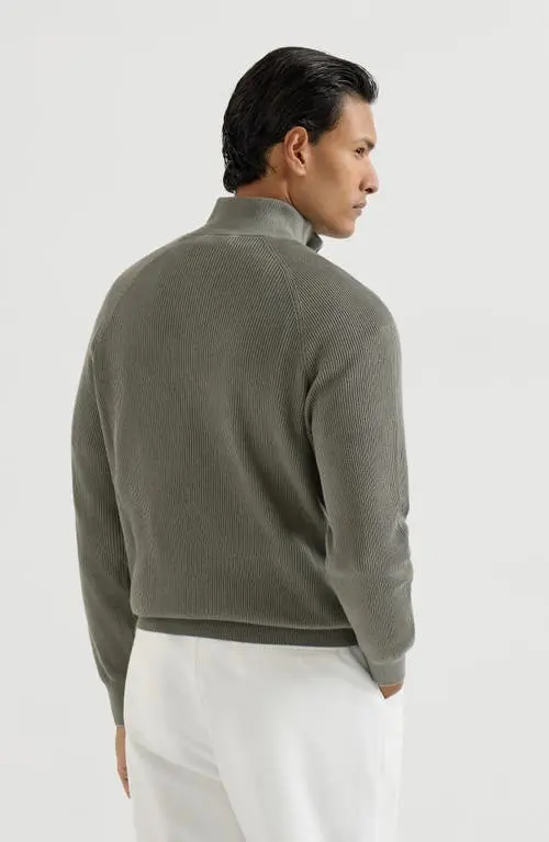 Brunello Cucinelli Cotton Sweater - Khaki