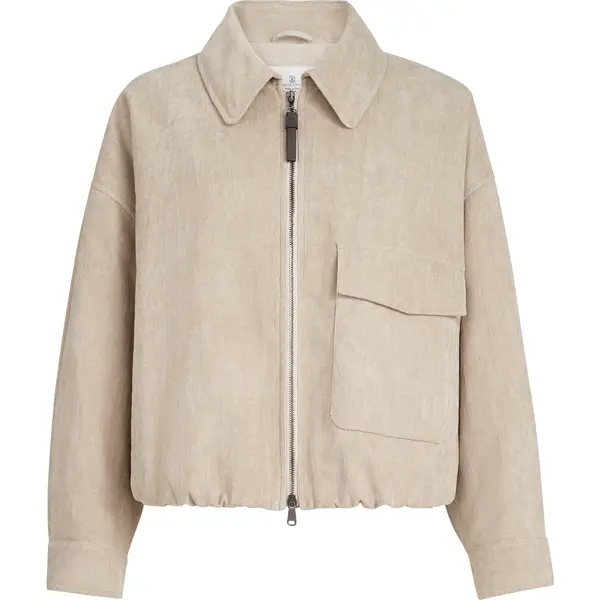 Brunello Cucinelli Corduroy Shirt Jacket - Beige