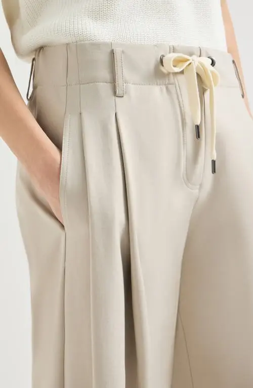 Brunello Cucinelli Couture Interlock Trousers - Beige