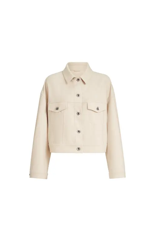 Brunello Cucinelli Lightweight Cloth Outerwear Jacket - Sand