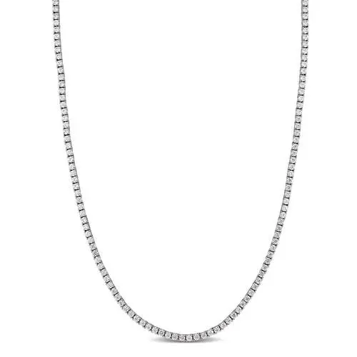 JULIANNA B. Cubic Zirconia Tennis Necklace - Sterling Silver