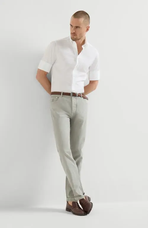 Brunello Cucinelli Lightweight Denim Trousers - Khaki