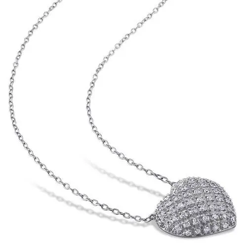 JULIANNA B. Diamond Clustered Heart Necklace