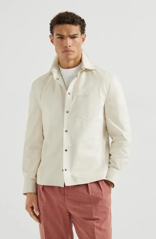 Brunello Cucinelli Calfskin Overshirt