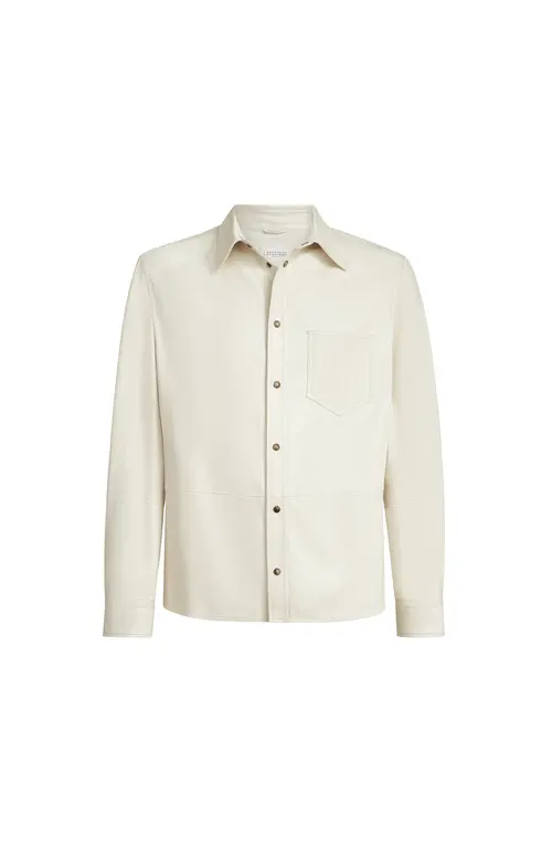 Brunello Cucinelli Calfskin Overshirt