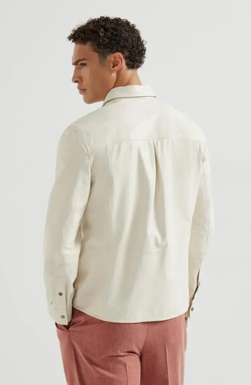 Brunello Cucinelli Calfskin Overshirt