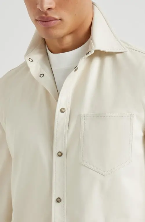 Brunello Cucinelli Calfskin Overshirt