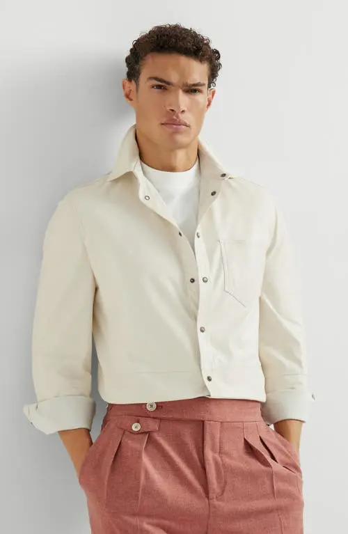 Brunello Cucinelli Calfskin Overshirt
