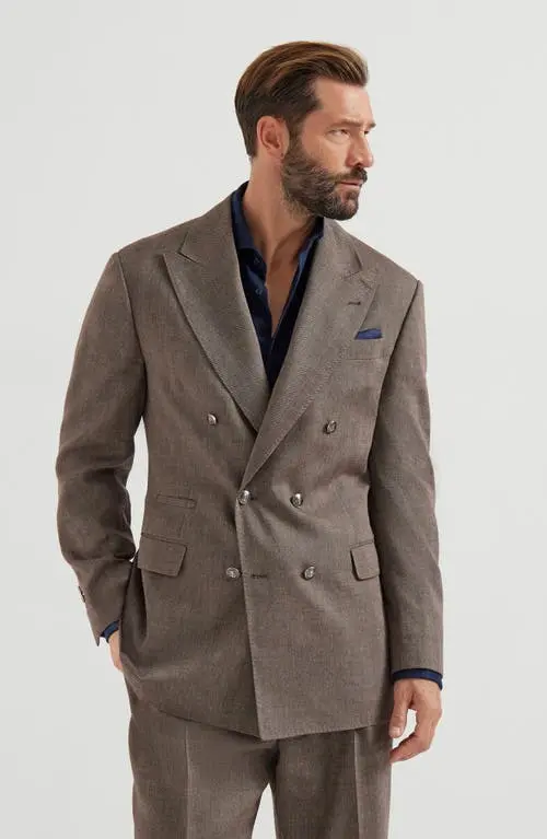 Brunello Cucinelli Chevron Blazer - Hazelnut