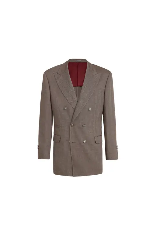 Brunello Cucinelli Chevron Blazer - Hazelnut