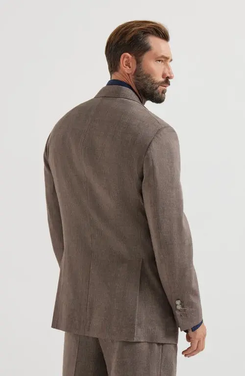 Brunello Cucinelli Chevron Blazer - Hazelnut