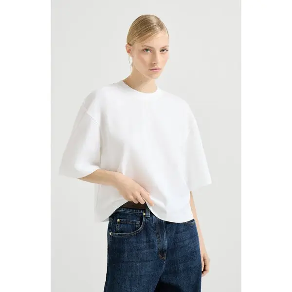 Brunello Cucinelli Cotton Jersey T-shirt - White