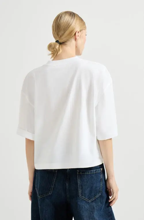 Brunello Cucinelli Cotton Jersey T-shirt - White
