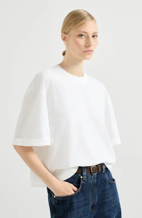 Brunello Cucinelli Cotton Jersey T-shirt - White