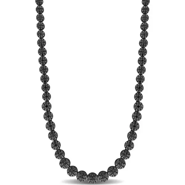 JULIANNA B. 7/8 Ctw Tennis Necklace - Black Diamond